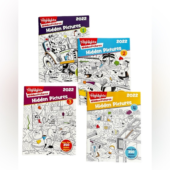 highlights | Other | Highlights Hidden Pictures Set Of 4 Activity Books ...